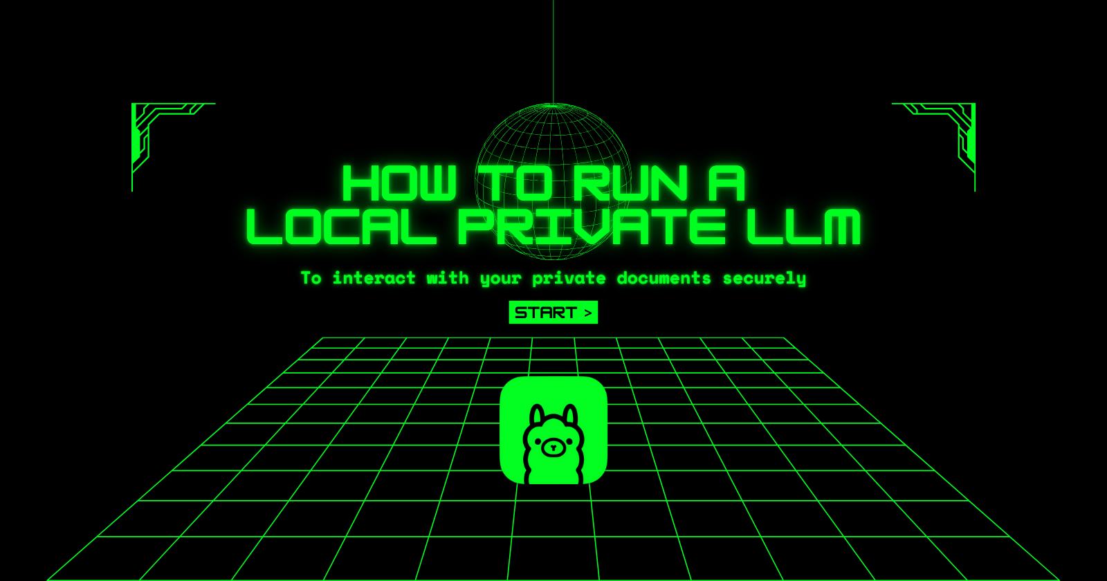 How to run a local LLM to interact with your private documents